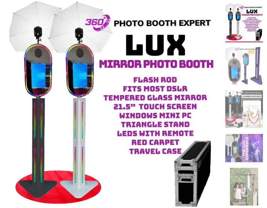 LUX Mirror Photo Booth – 360 Booth Expert
