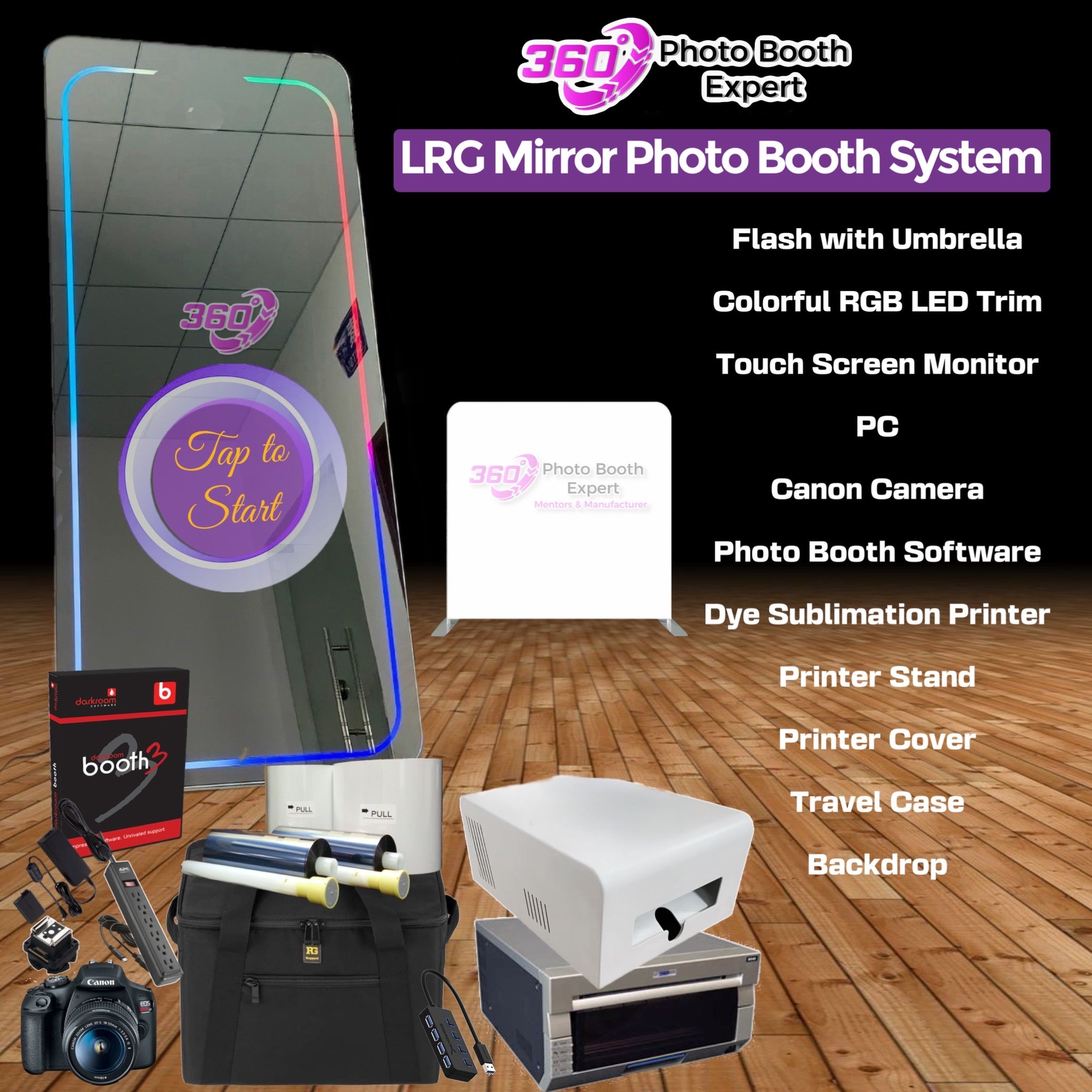 LRG Mirror Photo Booth System – 360 Booth Expert